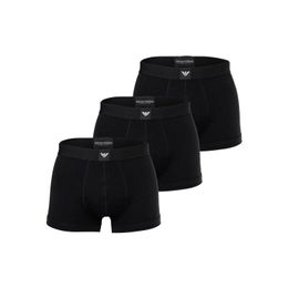 Emporio Armani Damen Boxershorts "Boxershort ESSENTIAL LOGOLABEL 3er Pack", Gr. M, schwarz, Obermaterial: 95% Baumwolle CO. 5% Elasthan EL.,
