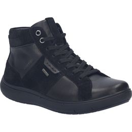 Josef Seibel Damen Sneaker "Megan 53, schwarz", Gr. 41, schwarz, Obermaterial: 100% Rindsleder Leather cow., Schuhe