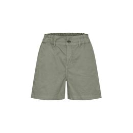 oxmo Damen Chinoshorts "Chinoshorts OXChai", gr&uuml;n, Gr. 36, Obermaterial: 98% Baumwolle CO. 2% Elasthan EL., Hosen