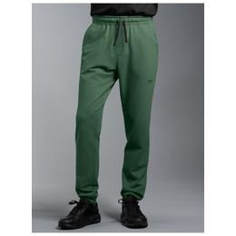 TRIGEMA Herren Sweathose "TRIGEMA Jogginghose aus Biobaumwolle", grün, Basic, Gr. S, 75% Baumwolle (Biobaumwolle kbA), 25% Baumwolle (recycelt), Hosen