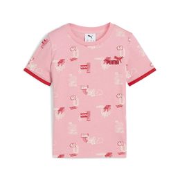 Puma M&auml;dchen T-Shirt "Little Runners T-Shirt Kinder", rosa, Gr. 104, bedruckt, Obermaterial: 100% Baumwolle; Rippe: 80% Baumwolle, 20% Polyester;