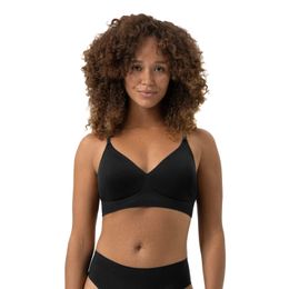 Mey Damen Triangel-BH "Invisibles", Gr. S, schwarz, Interlock, Obermaterial: 77% Polyamid, 23% Elasthan, BHs, b&uuml;gellos, extra weich, besonders