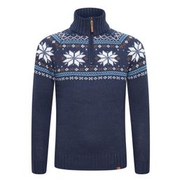 11 Project Herren Troyer "Troyer PRTim", blau, Gr. L, Obermaterial: 90% Polyacryl PAN. 10% Wolle WO., Pullover