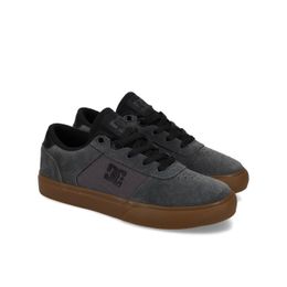 DC Shoes Kinder Sneaker "Teknic", Gr. 1,5, grau, OBERMATERIAL: LEDER (KUH) / FUTTER: TEXTIL / AUSSENSOHLE: GUMMI, Schuhe