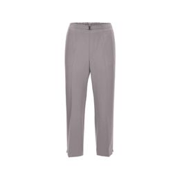 GOLDNER Damen 7/8-Hose "Kurzgr&ouml;&szlig;e 3/4-Professlan-Schlupfhose Martha", grau, Gr. 27, Obermaterial: 70% Polyester PES. 25% Viskose CV. 5% Eiderdaune
