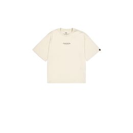 Damen T-Shirt "Studio Edition Backprint T-Shirt", wei&szlig;, Gr. S, Alpha Industries, Obermaterial: 100% Baumwolle, Shirts