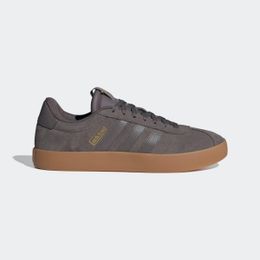 Herren Sneaker "VL COURT 3.0", adidas Sportswear, Gr. 42charcoal, charcoal, gold metallic, Leder, Synthetik, Schuhe, inspiriert vom Design des adidas