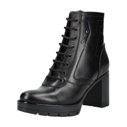 Nero Giardini Damen High-Heel-Stiefelette "Nero Giardini Stiefelette Leder", Gr. 37, schwarz, Leder, Schuhe