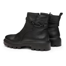 Ara Damen Stiefelette "MANCHESTER", Gr. 3,5, schwarz, Glattleder, unifarben, Schuhe, Biker Boots, Stiefel in Komfortweite H (= sehr weit)