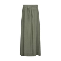 Levete Room Damen Midirock "Levete Room Skirt LR-NAJA 30"l703, summer olive, Gr. XL, Obermaterial: 55% Leinen, 45% Viskose, Röcke