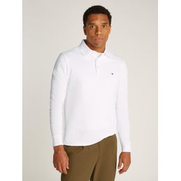 Tommy Hilfiger Herren Langarm-Poloshirt "1985 SLIM LS POLO", wei&szlig;, Gr. XXL, Obermaterial: 96% Baumwolle, 4% Elasthan, Shirts