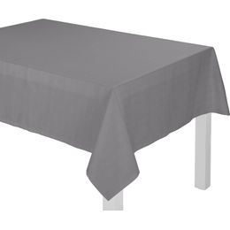 Tischdecke WIRTH, B:130cm L:160cm, grau, Baumwolle, Tischdecken, "WIRTHNatur"