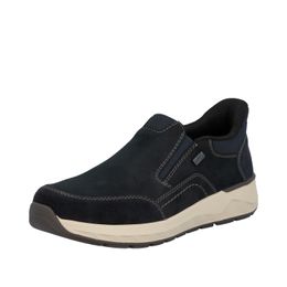 Rieker Herren Slipper "Ready2GO", Gr. 40, blau, Veloursleder, Schuhe, Schlupfschuh, Halbschuh mit wasserabweisender RiekerTEX-Membran