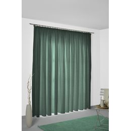 Guido Maria Kretschmer Home & Living Vorhang, B:132cm H:265cm, gr&uuml;n, GUIDO MARIA KRETSCHMER HOME & LIVING, Jacquard, Polyester, Wohnzimmer, Gardinen, "Manon", blickdicht, monochrom,