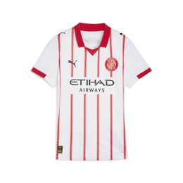 Puma Damen Poloshirt "Girona FC 25/26 Heimtrikot Damen", wei&szlig;, Gr. M, bedruckt, Obermaterial: 100% Polyester. Kragen: 3% Elasthan, 97% Polyester,