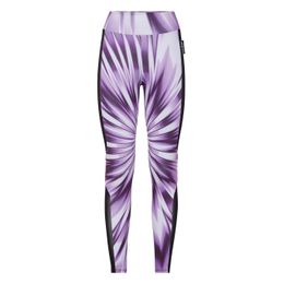 Plein Sport Damen Leggings "Sport-Leggings", lila, Gr. XS, Obermaterial: 90% Polyester, 10% Elasthan, Hosen