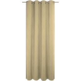 Vorhang WIRTH, B:132cm H:145cm, beige, Jacquard, Polyester, Wohnzimmer, Gardinen, "Westport"