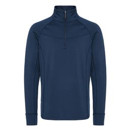 North Bend Herren Sweatshirt "Longsleeve NBBennet M", blau, Gr. XXL, Obermaterial: 90% Polyester PES. 10% Elasthan EL., Sweatshirts