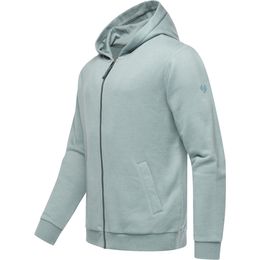 Ragwear Herren Sweatjacke "Natten"graublau, Basic, Gr. M, Material: 70% Baumwolle, 30% Polyester, Sweatjacken, Weiche Herren Alltagsjacke mit Kapuze