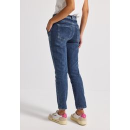 Street One Damen Gerade Jeans, blau, Gr. 36, unifarben, Jeans, 76% Baumwolle, 18% Lyocell, 4% Elastomultiester, 2% Elasthan, Jeans, Middle Waist