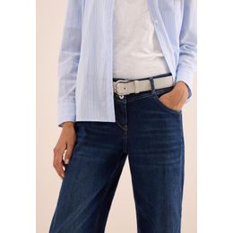 Cecil Damen Lederg&uuml;rtelgolden sand, Gr. 110, unifarben, Stoff, 100% Leder; Beschichtung: 100% Polyester, G&uuml;rtel, mit silberner Schnalle