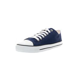 Ethletic Damen Sneaker "Trainer White Cap Lo Cut", Gr. 36, blau, Obermaterial: 100% Baumwolle; Sohle: 100% Naturkautschuk, Schuhe, Keine Angabe