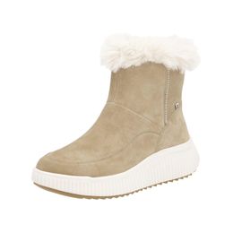 Rieker Damen Stiefel "Rieker Stiefelette Veloursleder/Textil", Gr. 40, braun, Textil, Veloursleder, Schuhe