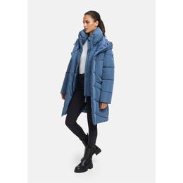 Marikoo Damen Winterjacke "Virenaa", blau, Gr. M, Obermaterial: 100% Polyester. Futter: 95% Polyester, 5% Elasthan. Wattierung: 100% Polyester.