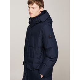 Tommy Hilfiger Herren Parka "ROCKIE UTILITY PARKA", blau, Gr. S, Web, Obermaterial: 80% Polyamid, 20% Polyurethan. Futter: 100% Polyamid. Wattierung: