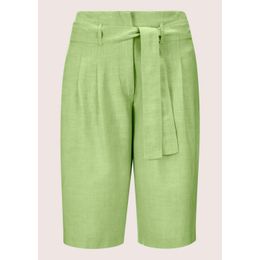 Madeleine Mode MADELEINE Damen Bermudas "Bermuda Highwaist-Bermudas aus Leinen"kiwi, Gr. 21, Obermaterial: 100% Leinen LI., Hosen
