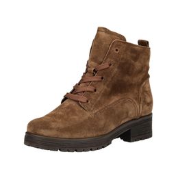 Gabor COMFORT Damen Schn&uuml;rstiefelette "Gabor Comfort Stiefelette Veloursleder", Gr. 39, blau, Veloursleder, Schuhe