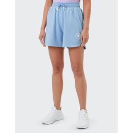 Venice Beach Damen Sweatshorts, blau, Gr. XL, Obermaterial: 68% Baumwolle, 30% Polyester, 2% Elasthan, Hosen