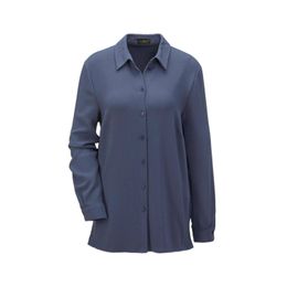 GOLDNER Damen Kurzjacke "Leichte Blusenjacke in pflegeleichter Qualität", blau, Gr. 42, Obermaterial: 97% Polyester PES. 3% Elasthan EL., Jacken
