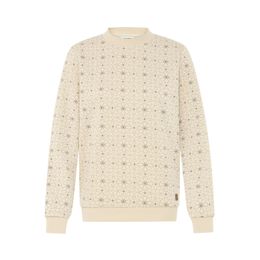 oxmo Damen Longpullover "Sweater OXKAREN ONECK"oyster, Gr. M, Obermaterial: 80% Polyester PES. 20% Baumwolle CO., Pullover