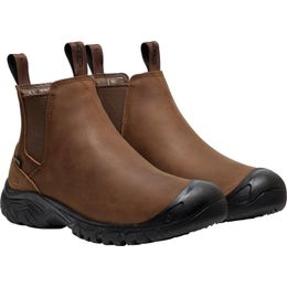 Keen Herren Outdoorschuh "ANCHORAGE BOOT IV WP", Gr. 45, schwarz, Leder, Schuhe, wasserdicht