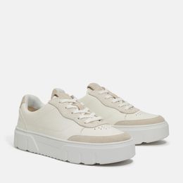 Timberland Damen Sneaker "LAUREL COURT LOW LACE UP SNEAKER", Gr. 39, beige, Leder, Synthetik, Schuhe