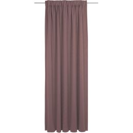 Vorhang Adam, B:142cm H:145cm, rot, Jacquard, Baumwolle, Wohnzimmer, Gardinen, "Uni Collection light", aus 100% Bio-Baumwolle