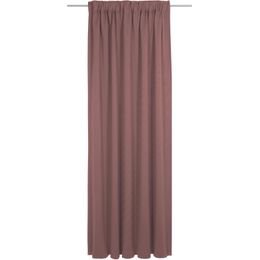 Vorhang Adam, B:142cm H:175cm, rot, Jacquard, Baumwolle, Wohnzimmer, Gardinen, "Uni Collection light", aus 100% Bio-Baumwolle