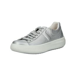 Legero Damen Sneaker "Legero Sneaker Nappaleder", Gr. 38,5, silber, Nappaleder, Schuhe