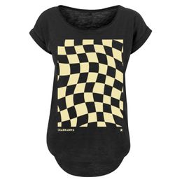 F4NT4STIC Damen T-Shirt "Wavy Schach Muster", schwarz, Gr. XXL, Obermaterial: 100% Baumwolle, Shirts, Print