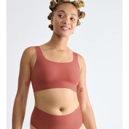 Sloggi Damen Bustier "Zero Feel 2.0", Gr. XS, orange, Single Jersey, Obermaterial: 76% Polyamid, 24% Elasthan, BHs, nahtlos und unsichtbar,