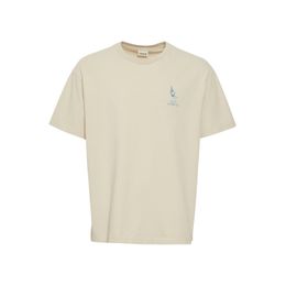 !Solid SOLID Herren T-Shirt "T-Shirt SDIsmail Backprint", beige, Gr. XL, Obermaterial: 100% Baumwolle CO., Shirts