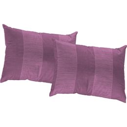 Kissenh&uuml;lle WIRTH, B:40cm L:40cm, lila, Polyester, Obermaterial: 67% Polyacryl, 33% Polyester, Kissenbez&uuml;ge, "Niederau"