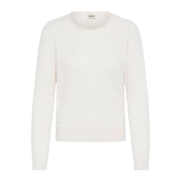 oxmo Damen Rollkragenpullover "Rollkragenpullover OXISISSE"cloud dancer, Gr. M, Obermaterial: 70% Viskose CV. 30% Nylon NY., Pullover