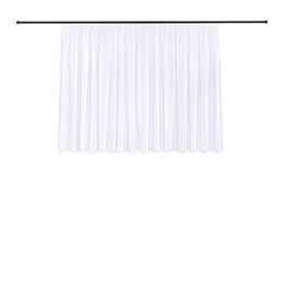 Gardine GERSTER, B:300cm H:150cm, wei&szlig;, Wirkware, Polyester, Wohnzimmer, Gardinen, "Alina", Pflegeleichte, matte Effekt-Webware