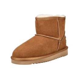Mustang Shoes Damen Stiefelette "Mustang Shoes Stiefelette Veloursleder", Gr. 40, braun, Veloursleder, Schuhe