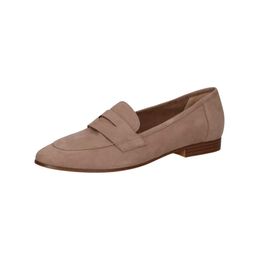 Caprice Damen Slipper "Caprice Slipper Veloursleder", Gr. 38, beige, Veloursleder, Schuhe