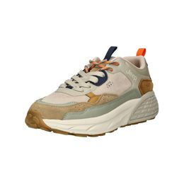 JEEP Herren Sneaker "JEEP Sneaker Leder", Gr. 41, beige, Leder, Schuhe