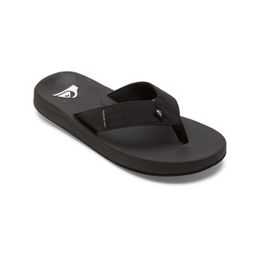 Quiksilver Herren Badesandale "Rivi", Gr. 11, schwarz, Obermaterial: Synthetikmaterial / Futter: Textil / Außensohle: Moosgummi, Schuhe