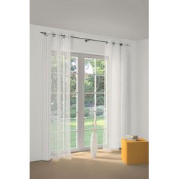 Gardine WIRTH, B:600cm H:175cm, orange, Polyester, Wohnzimmer, Gardinen, "7227", Store